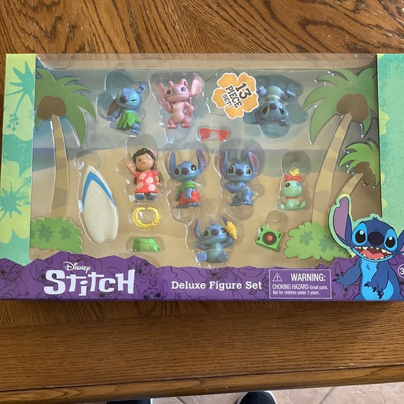 Disney | Toys | Disney Lilo And Stitch Deluxe Figure Set 3 Piece Deluxe Figure Set | Poshmark